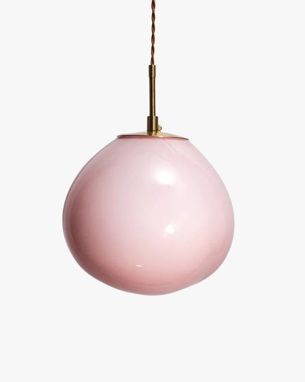 Bon Bon Glass Pendant Light, Milky Rose – Modern Metier
